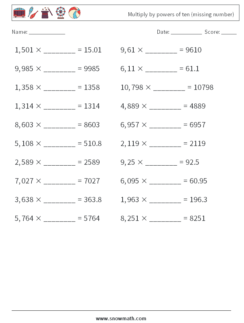 Decimals powersoften Decimals Worksheets Math Worksheets Math Drills